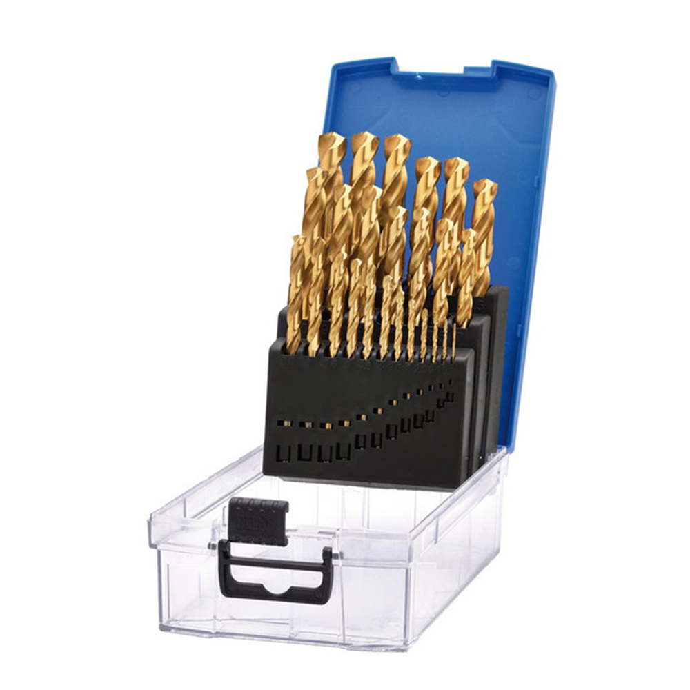 Draper TITANIUM DRILL BIT SET 25PCS 08886 HSS Titanium Nitride Coated ...