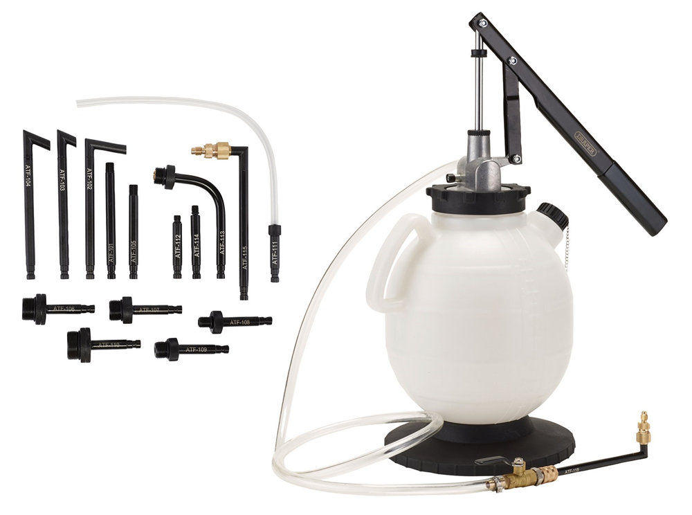 Draper 7.5L TRANS & ENGINE FILLER Transmission and Engine Oil Filling ...