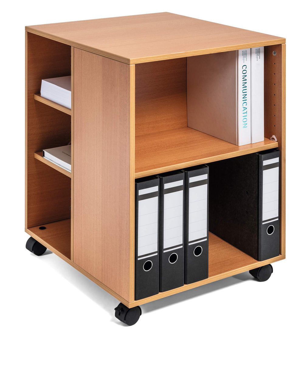 Durable 6 Shelve Office Filing Storage Trolley on Wheels | 75cm ...