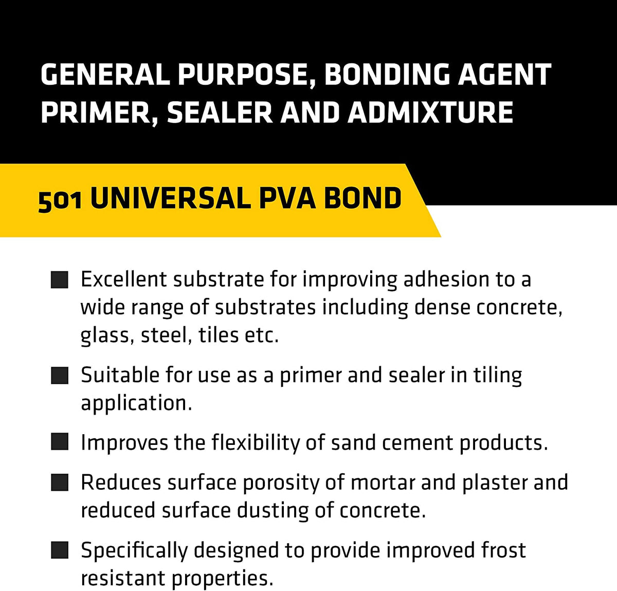 Everbuild 501 5 Litre PVA Bond Multi Purpose bonding Primer ...