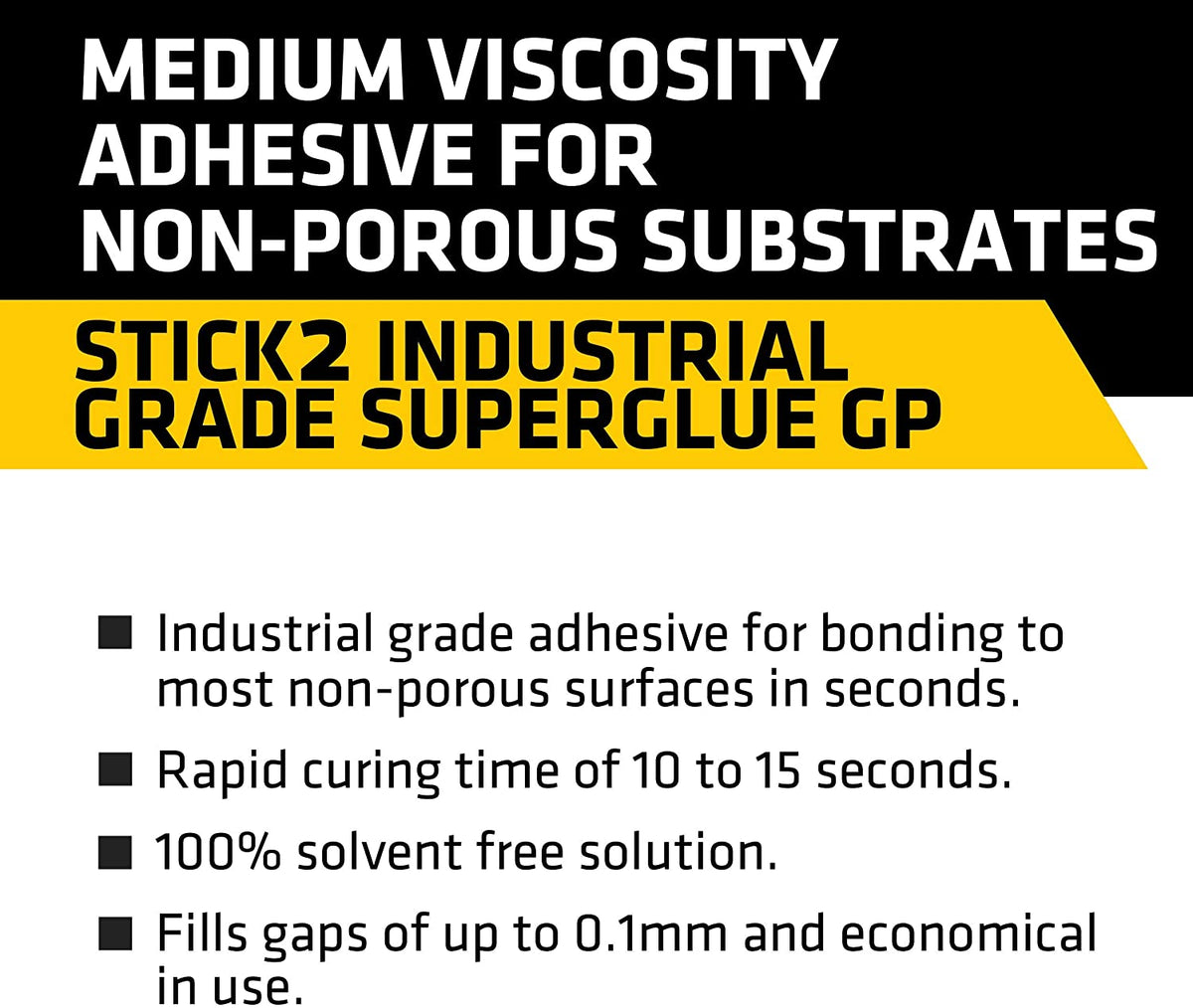 Everbuild 50g Industrial Grade GP Medium Viscosity Super Glue Adhesive ...