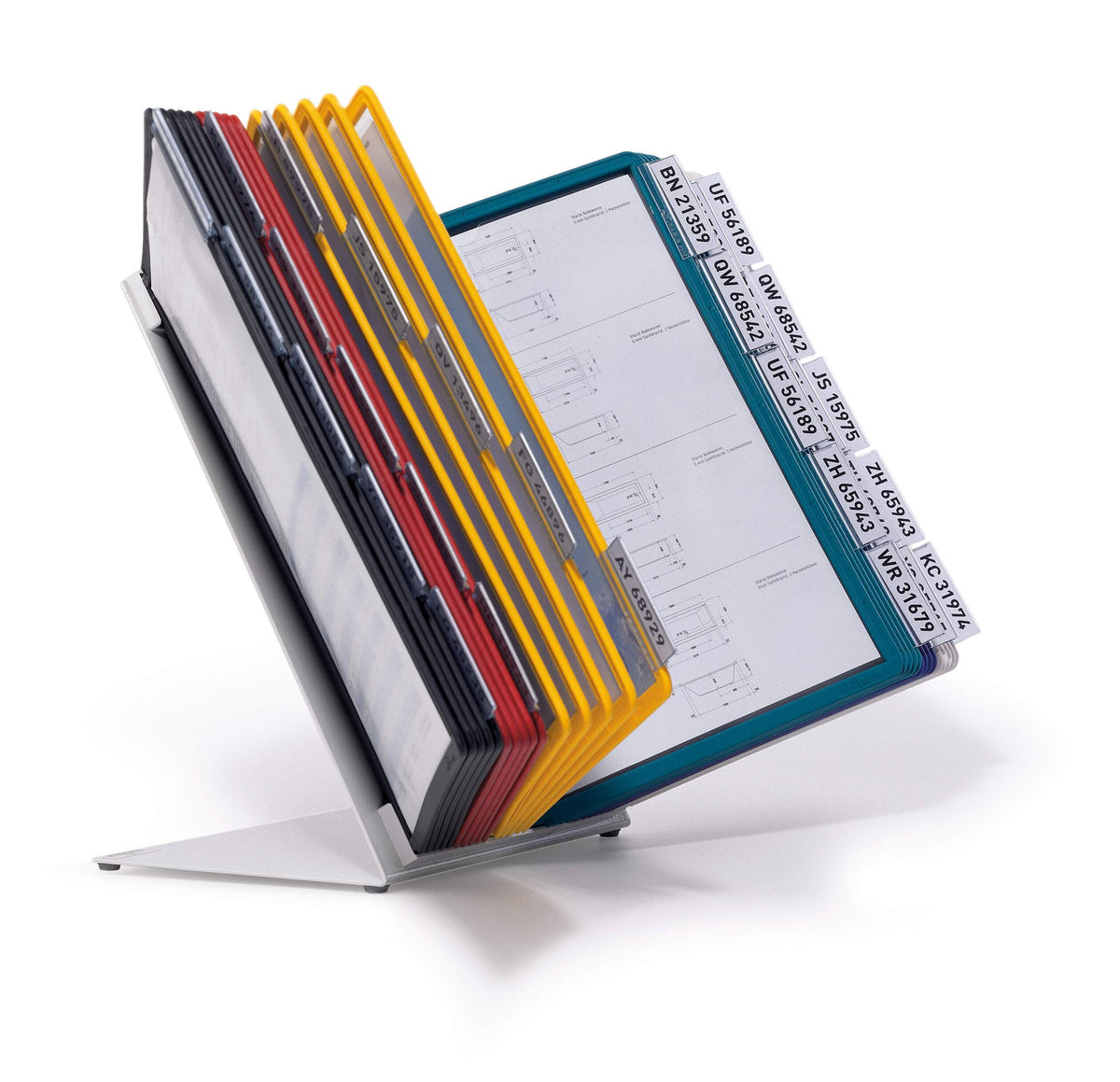 Durable VARIO TABLE 30 Display Panel Desk Stand | 30 Panels | A4 Colou ...