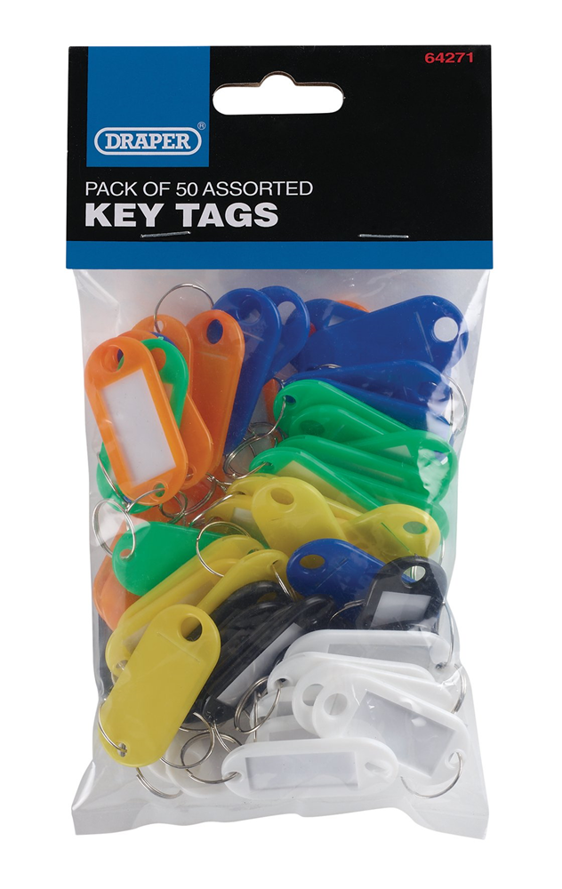 Draper 50 KEY TAG ASSORTMENT 64271 64271 Assorted Key Tags (50 Piece ...