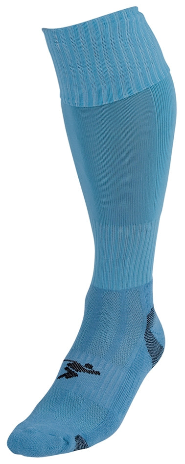 Precision Plain Pro Football Socks Junior Sky J8-J11 – weedfabricdirect