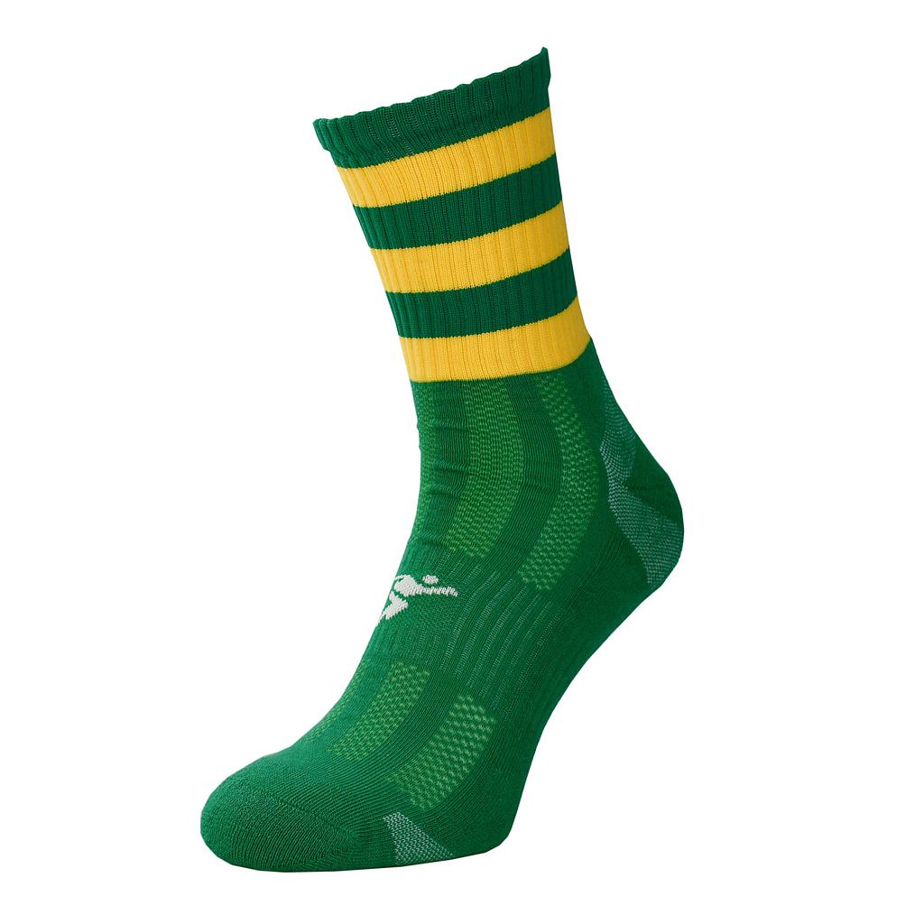 Precision Pro Hooped GAA Mid Socks Junior Green/Gold J8-J11 ...