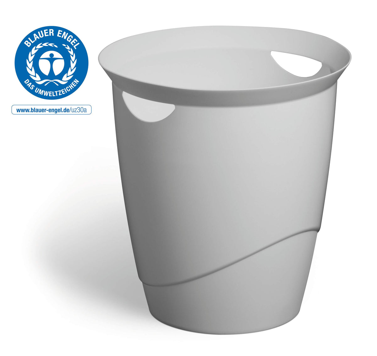 Durable Waste Bin ECO | Eco-Friendly | 16 Litre | Grey – weedfabricdirect