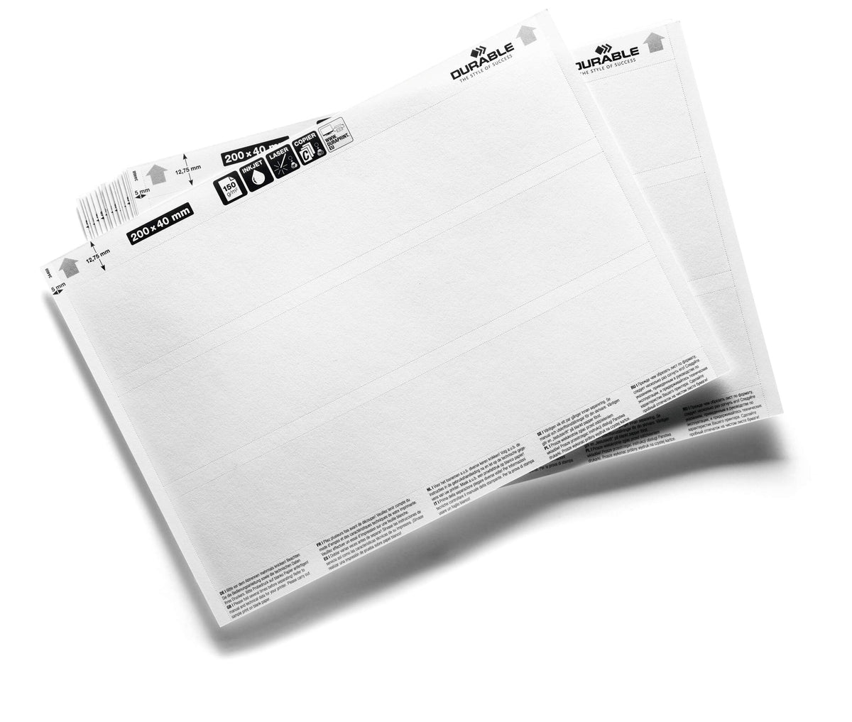 Durable 60 SCANFIX, C-Profile & LABELFIX Insert Label Ticket Refill ...