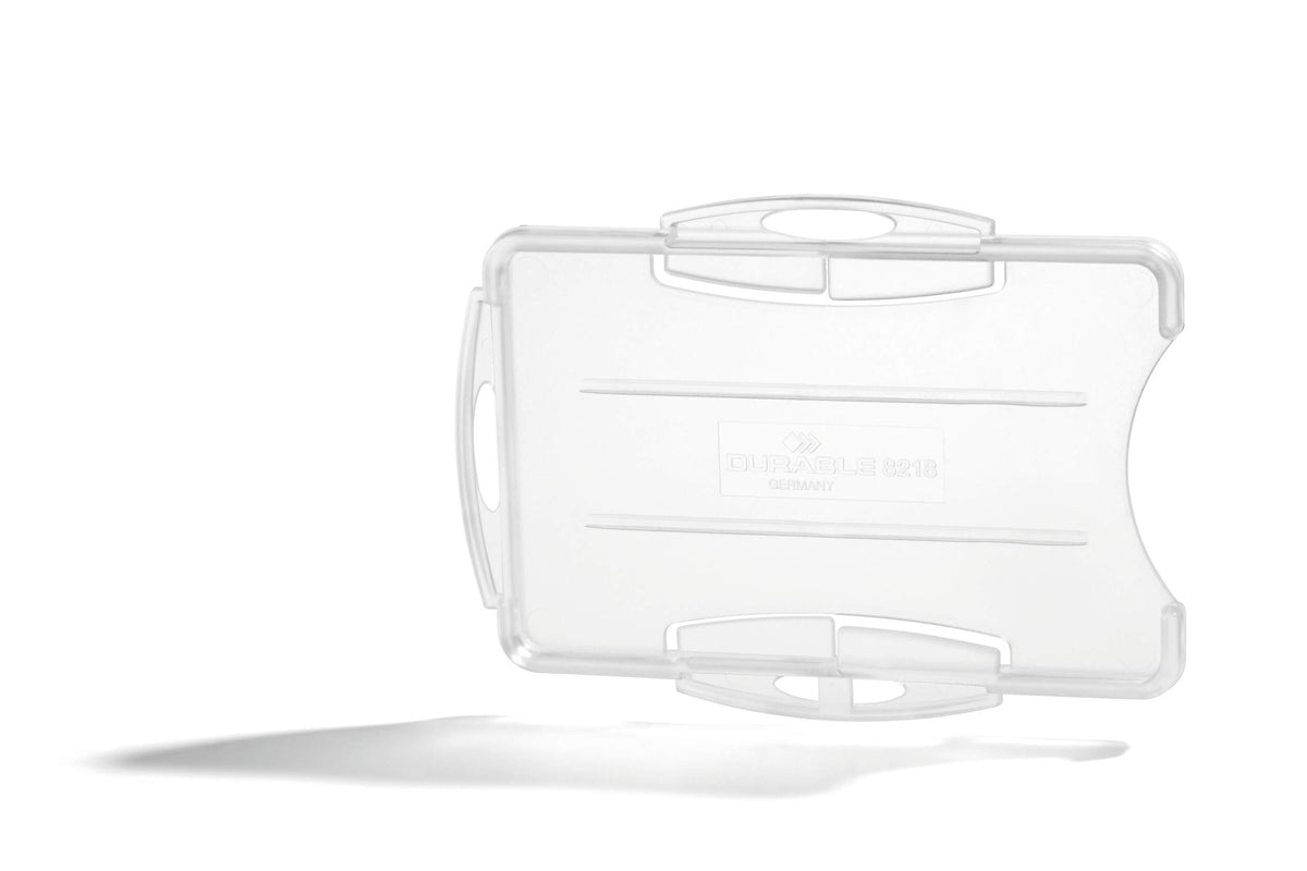 Durable DUO 2 Card Security Pass ID Badge Holders for Lanyards | 25 Pa ...