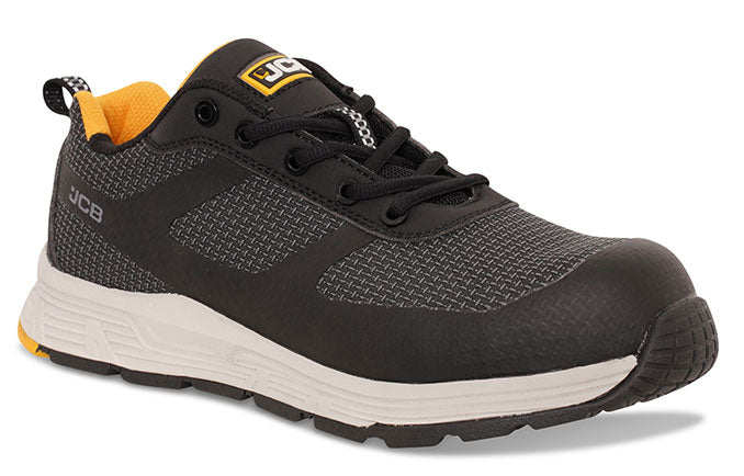 JCB WORKWEAR SPARK TRAINERS S3 SRC BLACK | ALL SIZES – weedfabricdirect