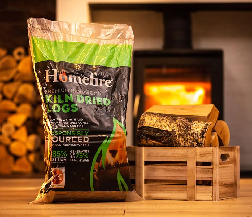 CPL Kiln Dried Hardwood Logs Bag Fire Pit Chimnea Wood Burner Home Fir ...