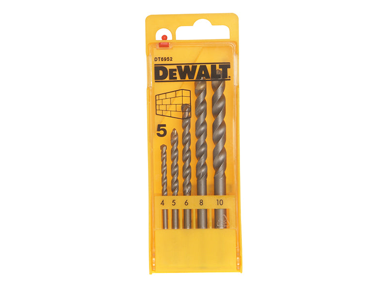 DEWALT DT6952-QZ Masonry Drill Set 5 Piece 4-10mm – weedfabricdirect