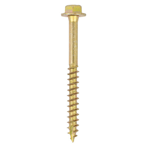 TIMCO Solo Advanced Hex Head Gold Coach Woodscrews - 12.0 x 100 Box OF ...
