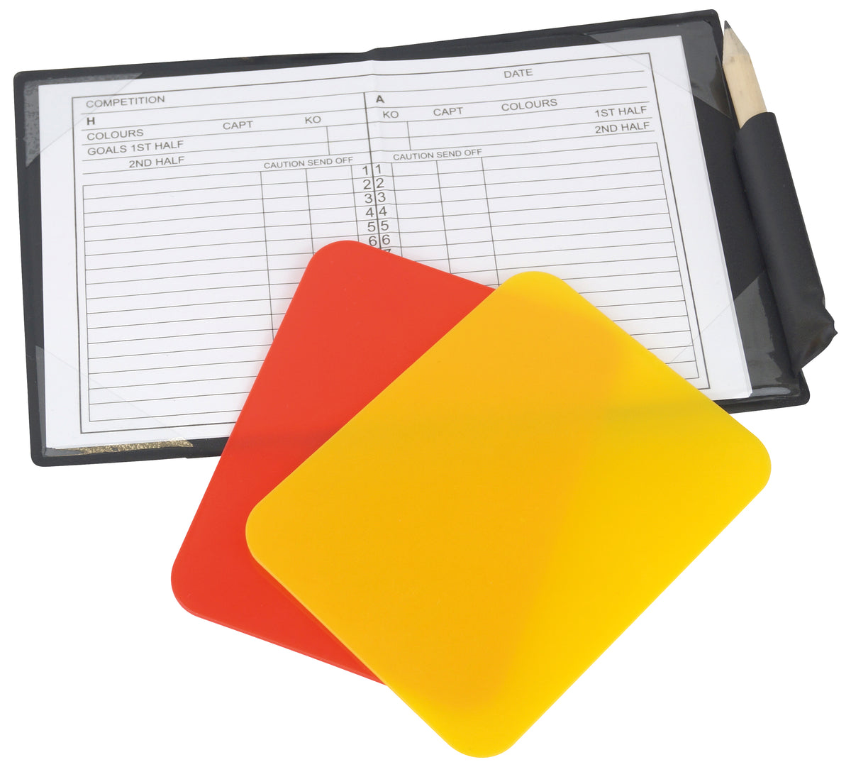 Referee Football Wallet Notebook Score Red Yellow Card Pencil Soccer S ...