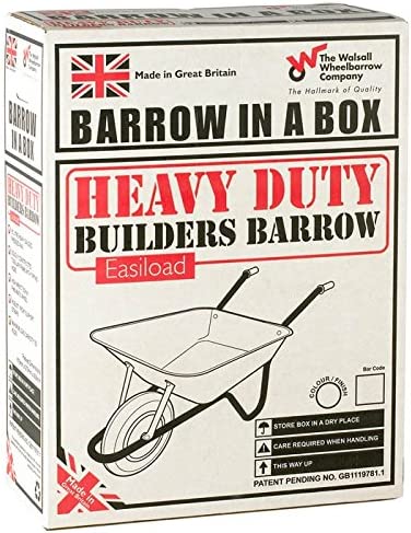 Walsall Wheelbarrows 85 Ltr Galvanized Wheelbarrow in a Box - Pneumati ...
