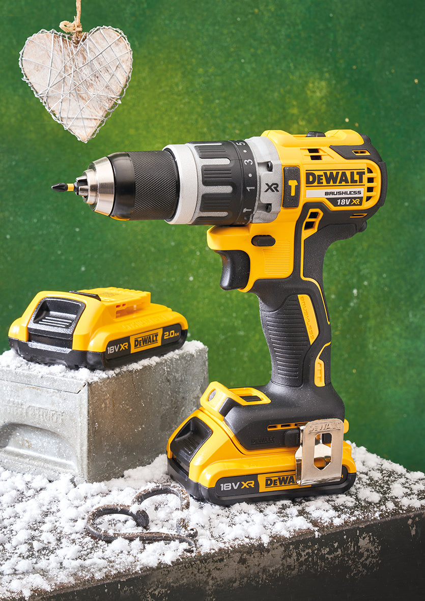DEWALT DCD796D2 XR Brushless Combi Drill 18V 2 x 2.0Ah Li-ion ...